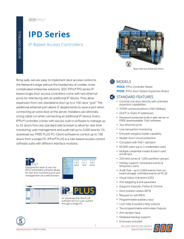 SDC IPD Series Product sheet | Manualzz