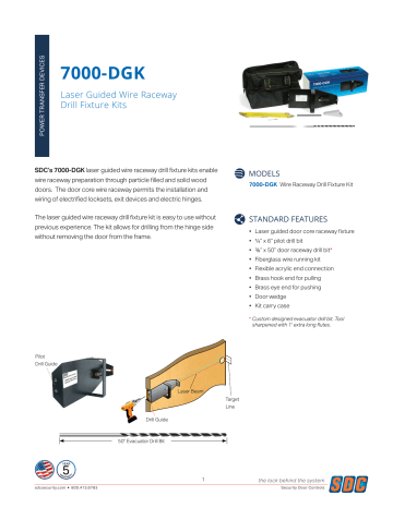 SDC 7000-DGK Kit Series Product sheet | Manualzz