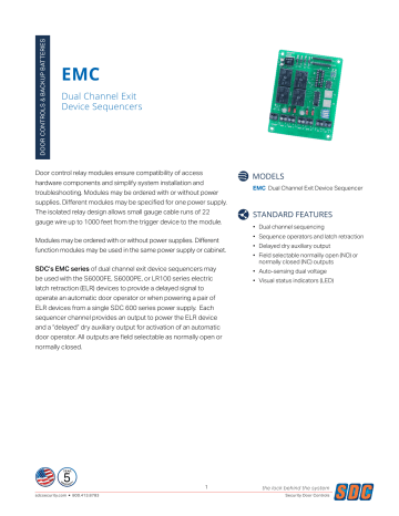 SDC EMC Series Product sheet | Manualzz