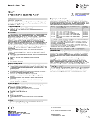 Dentsply Sirona Xive Implant System Surgical Instruments Xive ...