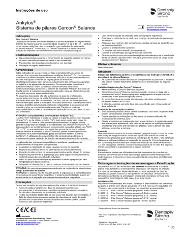 Dentsply Sirona Ankylos Cercon Balance Abutment System ǀ BR ǀ PT ǀ 2021 ...