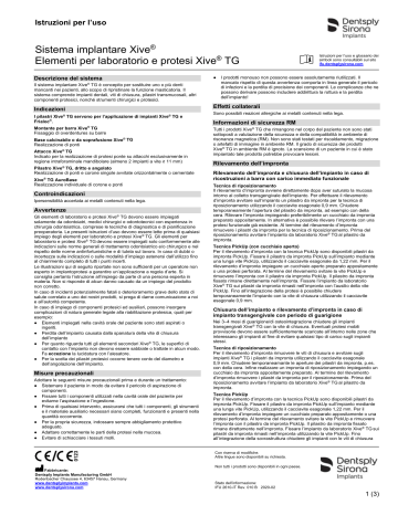 Dentsply Sirona Xive Implant System Xive TG Laboratory and Prosthetic ...