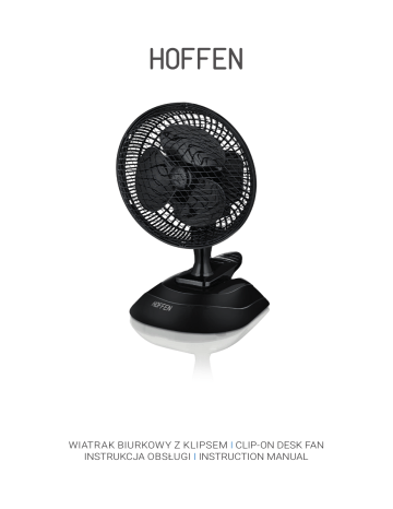 Hoffen WENTYLATOR BIURKOWY Z KLIPSEM User Manual | Manualzz