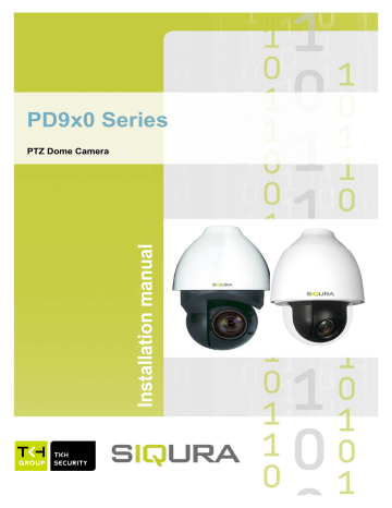 Siqura PD910 3 MP high-speed PTZ camera Installation Manual | Manualzz