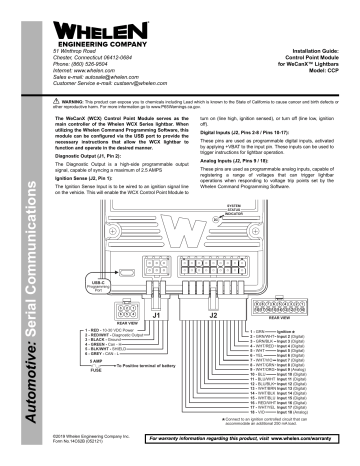 Whelen CCP Installation Guide | Manualzz
