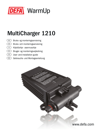 Defa MultiCharger 1210 Quick Installation Guide | Manualzz