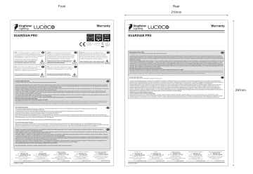 LUCECO FLOOD006 GUARDIAN PRO Flood 200W 4000K IP65 Manual | Manualzz