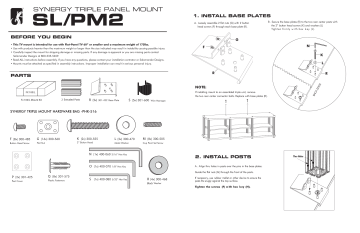 Salamander Designs Synergy PM2 TV Mount Manual | Manualzz