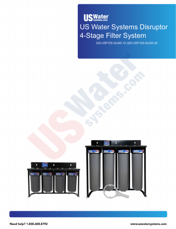 US Water Disruptor 4 Stage Filter System Manual | Manualzz