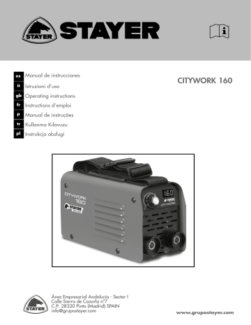 Stayer CITYWORK 160 GEK INVERTER MMA Mode d'emploi | Manualzz