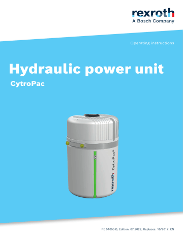 Bosch Rexroth RE51055-B Hydraulic power unit CytroPac Manual | Manualzz