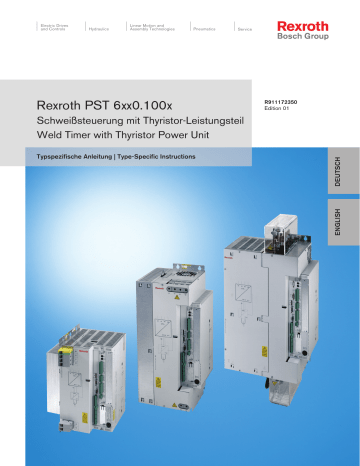Bosch Rexroth R911172350 PST 6xx0.100x Weld Timer Manual | Manualzz