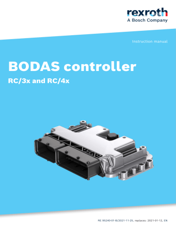 Bosch Rexroth RE95240-01-B BODAS controller RC/3x and RC/4x Manual ...