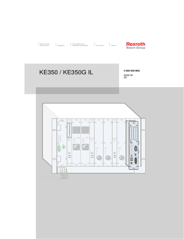Bosch Rexroth 3609929B62 KE350 / KE350G IL ユーザーマニュアル | Manualzz