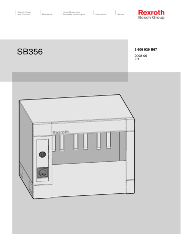 Bosch Rexroth 3609929B67 SB356 ユーザーマニュアル | Manualzz