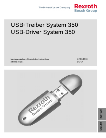 Bosch Rexroth 3608878304 USB-Driver System350 Manual | Manualzz