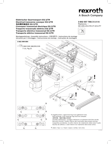Bosch Rexroth 3842557760 Electrical transverse conveyor EQ 2/TR Manuel ...