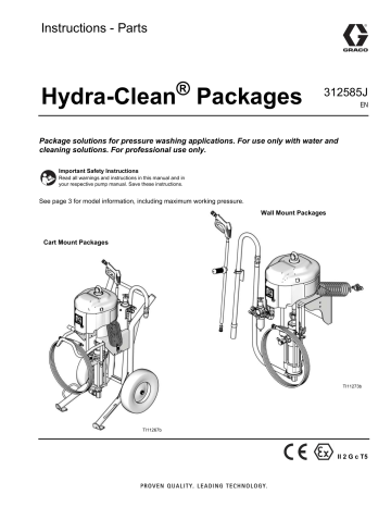 Graco 312585J - Hydra-Clean Packages Instructions | Manualzz