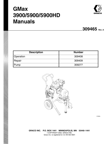 Graco 309465A GMax 3900/5900/5900HD Owner's Manual | Manualzz