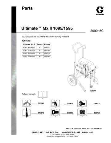 Graco 309946C Ultimate Mx II 1095/1595 Parts Owner's manual | Manualzz