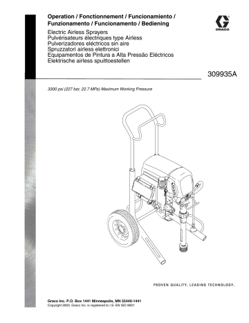 Graco 309935a Electric Airless Sprayers Owner's Manual | Manualzz