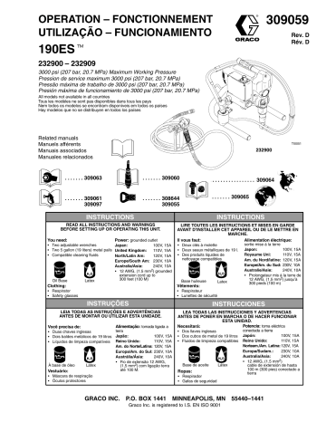 Graco 309059D 190ES Owner's Manual | Manualzz