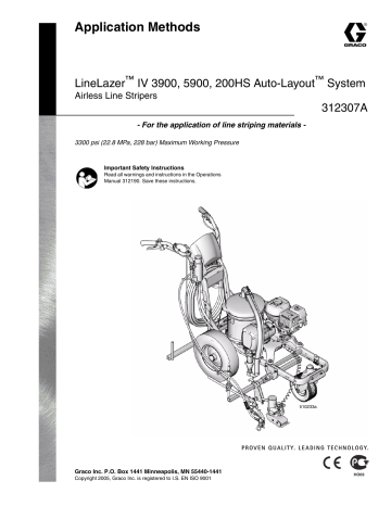 Graco 312307A LineLazer IV 3900, 5900, 200HS Auto-Layout System Airless ...