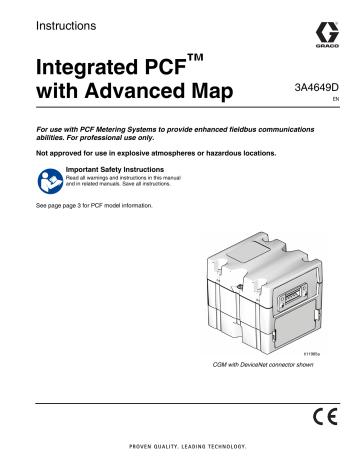 Graco 3A4649D, Integrated PCF Instructions | Manualzz