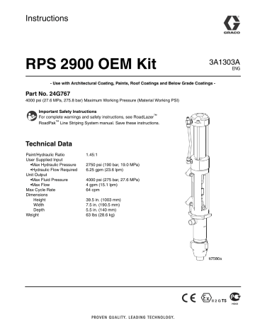 Graco 3A1303A RPS2900 GH833 OEM Kit Instructions | Manualzz