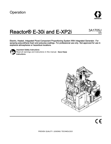 Graco 3A1705J - Reactor E-30i and E-XP2i Owner's Manual | Manualzz