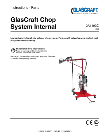 Graco 3A1193C - GlasCraft Chop System Internal Instructions | Manualzz