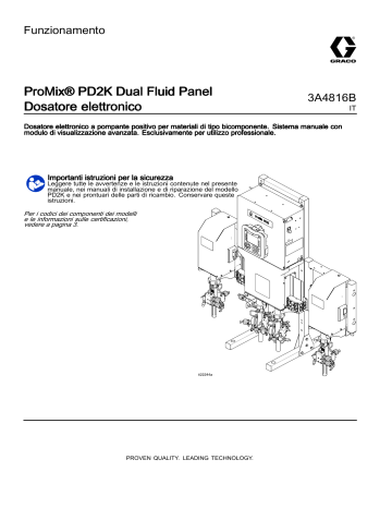 Graco 3A4816B, ProMix® PD2K Dual Fluid Panel Dosatore elettronico ...