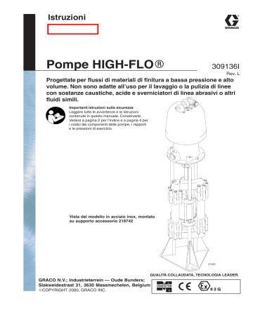Graco 309136l , Pompe HIGH-FLO Manuale del proprietario | Manualzz