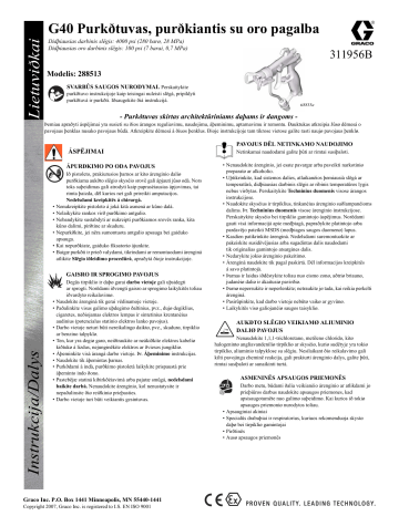 Graco 311956B, G40 Air Assisted Spray Gun Instructions | Manualzz