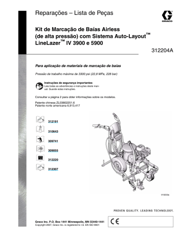 Graco 312204A LineLazer IV 3900, 5900 Auto-Layout System Airless Line ...