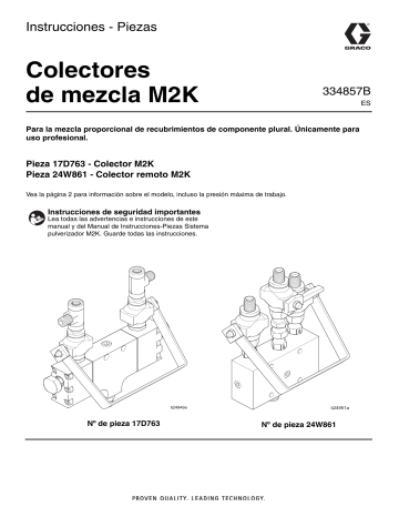 Graco 334857B - M2K Mix Manifolds Instrucciones de operación | Manualzz