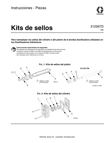 Graco 312567D Seal Kits Instrucciones de operación | Manualzz