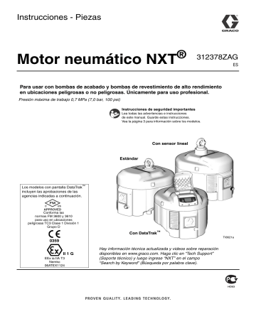 Graco 312378ZAG, NXT Air Motor Instrucciones de operación | Manualzz