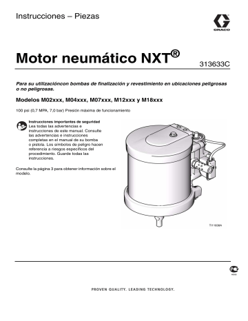 Graco 313633C, NXT Air Motor Instrucciones de operación | Manualzz