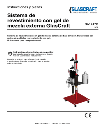 Graco 3A1417B - GlasCraft Gel Coat System External Instrucciones de ...