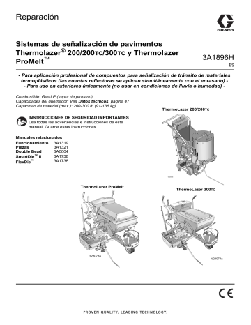 Graco 3A1896H, ThermoLazer 200/200TC/300TC and Thermolazer ProMelt ...
