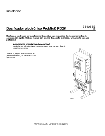 Graco 334068E, Dosificador electrónico ProMix® PD2K El manual del ...