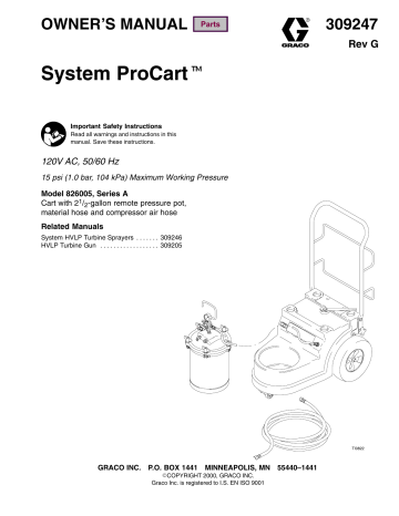 Graco 309247G System ProCart Owner's Manual | Manualzz