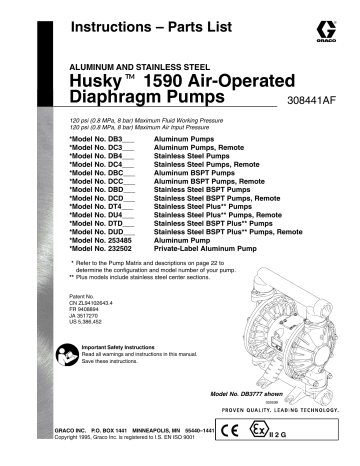 Graco 308441AF Instructions | Manualzz