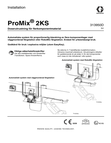 Graco 313950D - ProMix 2KS Installation manual | Manualzz