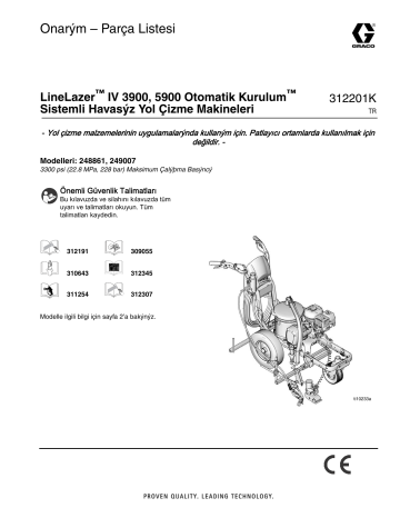 Graco 312201K LineLazer IV 3900, 5900 Auto-Layout System Airless ...