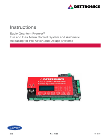 Det-Tronics EQP for Pre-Action & Deluge Systems Instructions | Manualzz
