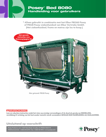 TidiShield Posey Bed User Manual - 8080 - Dutch Handleiding | Manualzz