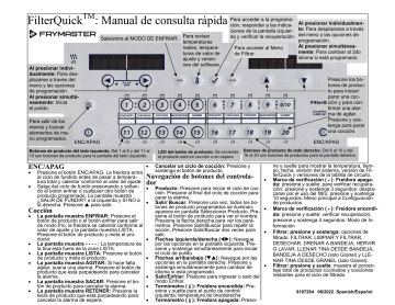 Frymaster FilterQuick Guia de referencia | Manualzz