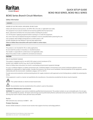 Raritan BCM2 Quick Setup guide | Manualzz